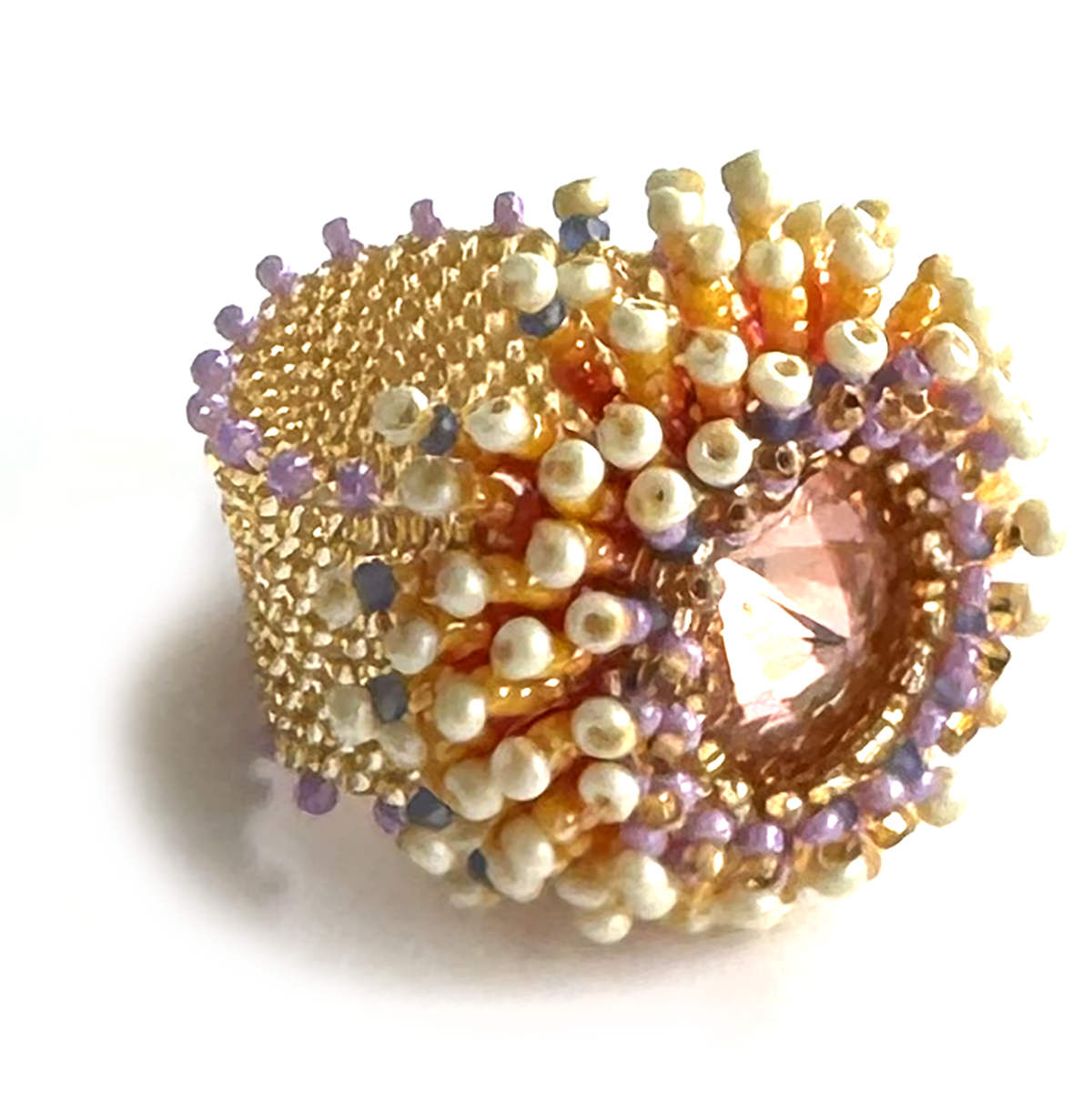 Beaded Ring Kit Marigold – Ann Benson Beading