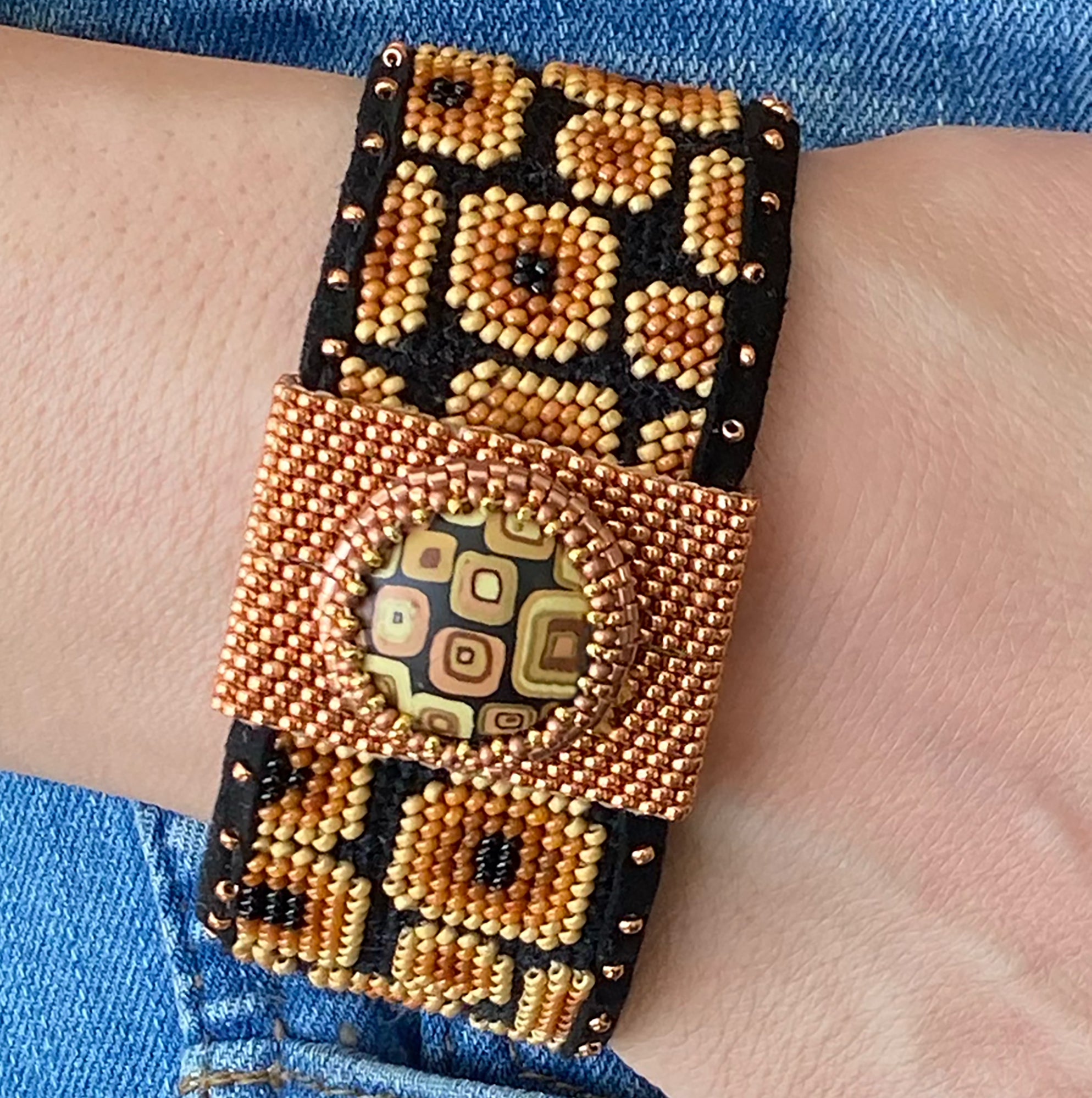 Sandstorm Beaded Needlepoint Bracelet Kit – Ann Benson Beading